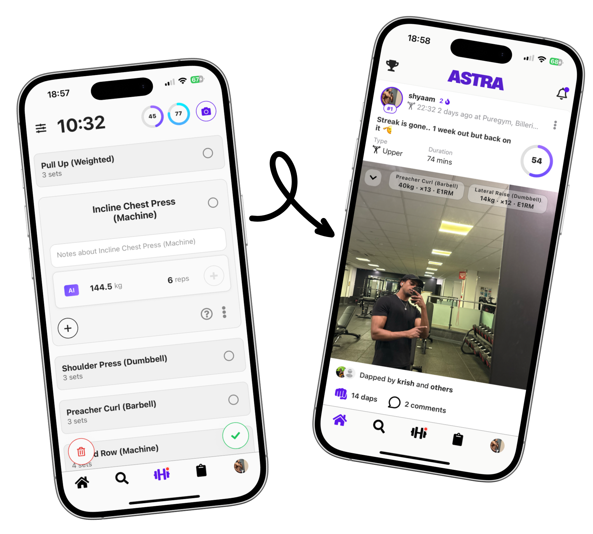 Astra Lifters | Social Workout Tracking App for Strength Athletes